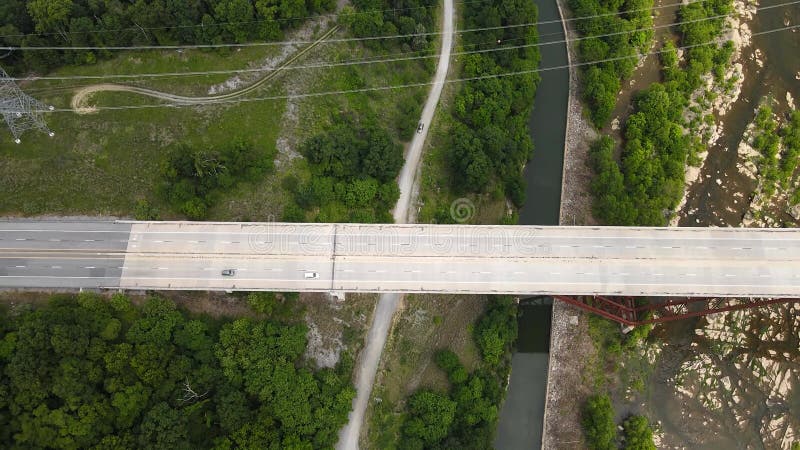 An Empty Bridge Over the Shenandoah River. the View from the Bottom ...