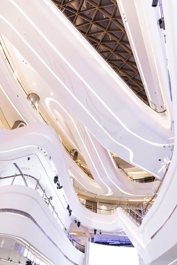 An empty, bright mall room stock photo. Image of ceremony - 252864712
