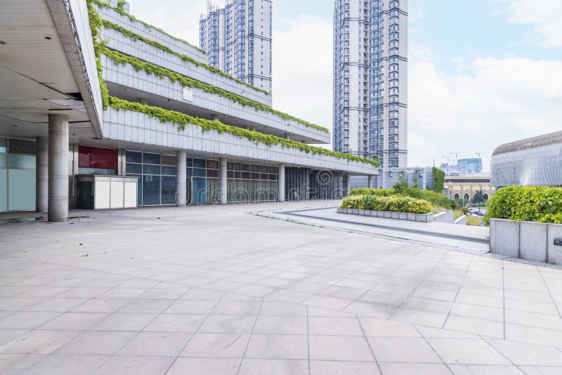 Empty Bright Outdoor Urban Space Stock Image - Image of empty, area ...