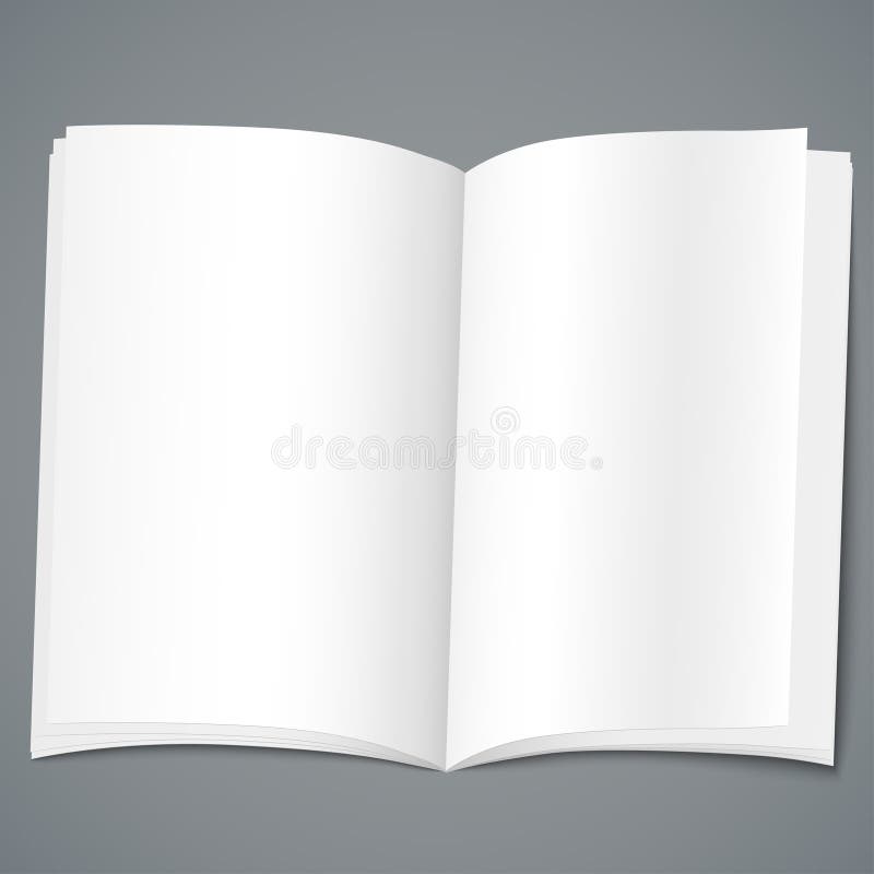 Empty Brochure Design Template Stock Vector - Illustration of open ...