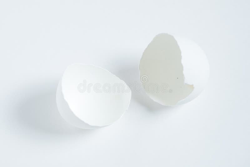 Empty Broken Brown Egg Shell on a Transparent Background. Broken Egg ...