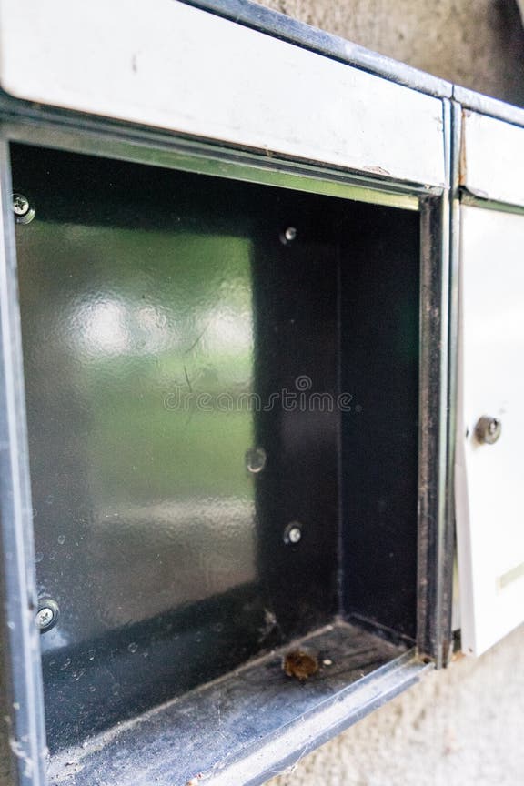 Empty Broken Mailbox from Run Down Building Stock Photo - Image of ...