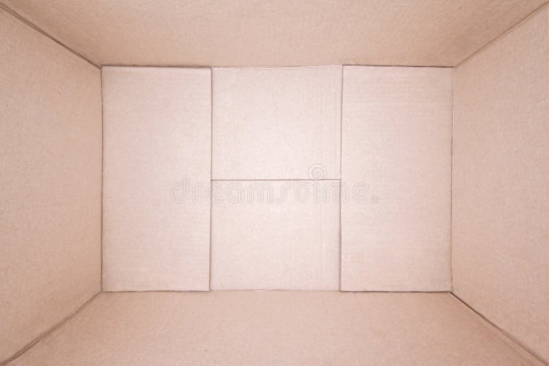 Cardboard box, inside view stock photo. Image of packet - 30688656