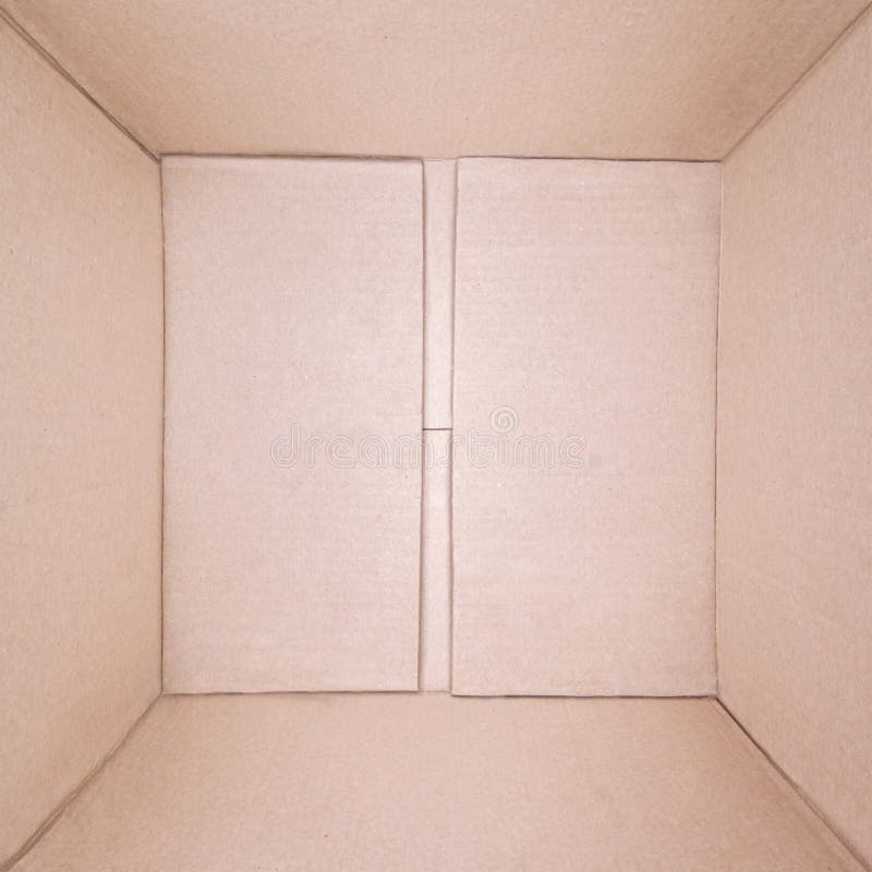 Empty brown cardboard box stock image. Image of cardboard - 34595267