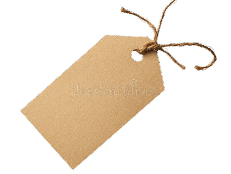 Empty Brown Tag for Labels Designed for Crafting and Gift Wrapping ...