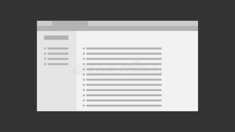 Empty Browser Window and Email on Transparent Background. Empty Web ...