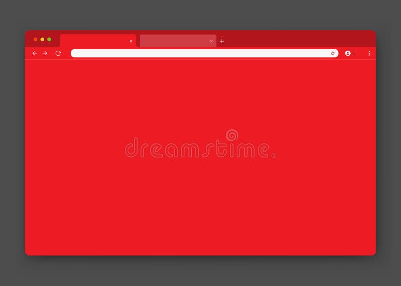 Browser Window. Realistic Blue Empty Browser Window with Toolbar ... Browser Window. Realistic Blue Empty Browser Window with Toolbar ...