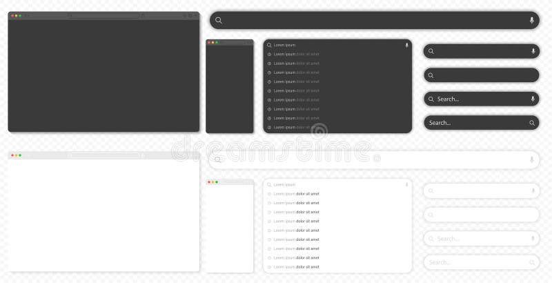 Empty Browser Window. Empty Web Page Mockup. Browser Window Mockup ...