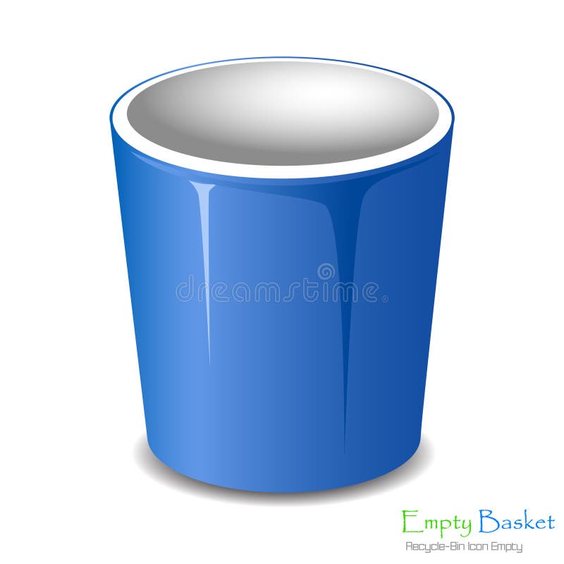Empty Bucket Icon Isolated. Stock Vector - Illustration of container ...