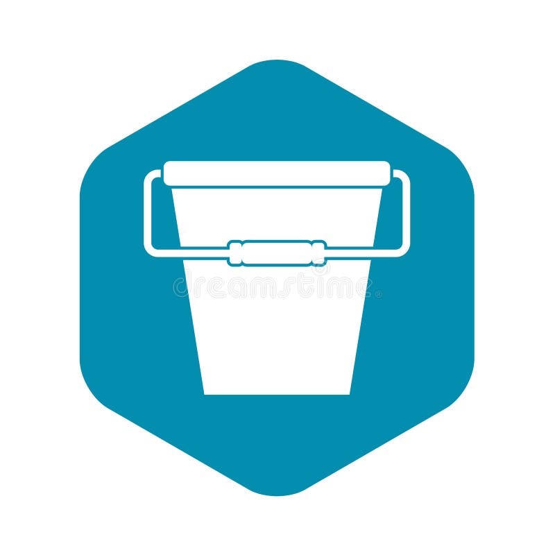 Empty bucket icon green stock vector. Illustration of handle - 109425891