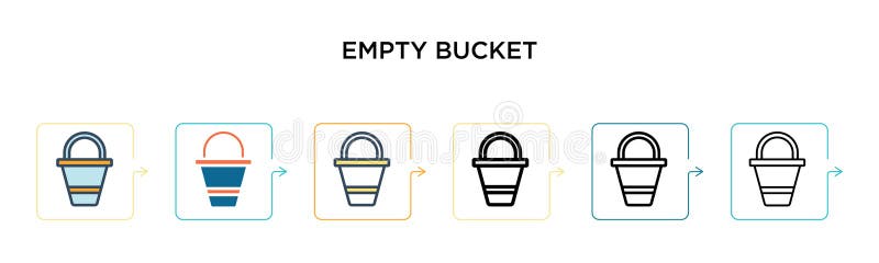 Empty Bucket Outline Stock Illustrations – 2,553 Empty Bucket Outline ...