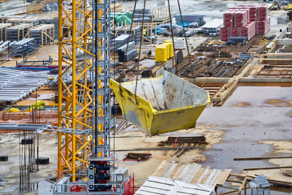 Empty builders skip stock photo. Image of recycled, environment - 204722362