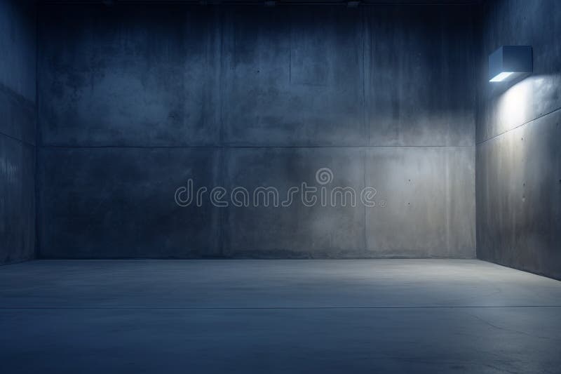 Empty Building Hangar with the Door Cracked Open with Room for Text or ...