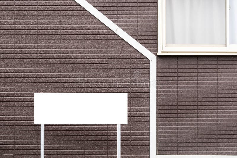 Empty building label stock photo. Image of color, commercial - 142732990