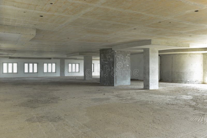 Empty flat in construction stock photo. Image of ambient - 2619756