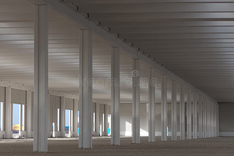 Empty Building stock image. Image of maroon, white, stripes - 48719809