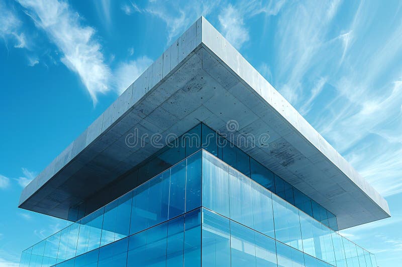 An Empty Building Under a Sky and Blue Sky, High Quality, High ...