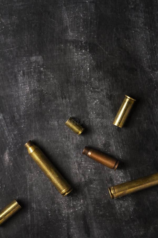 Empty bullet cartridges stock photo. Image of target - 269743830