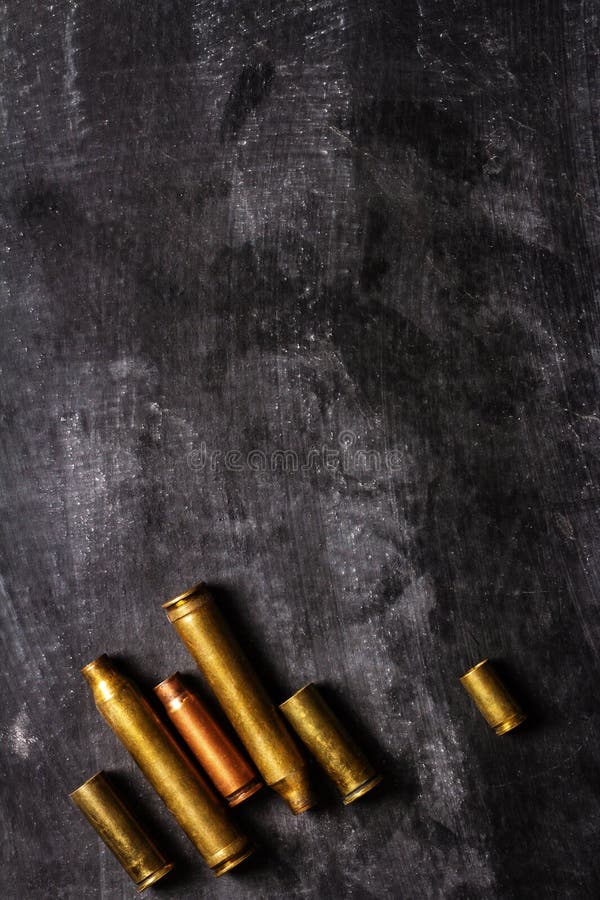 Empty bullet cartridges stock photo. Image of target - 269743830