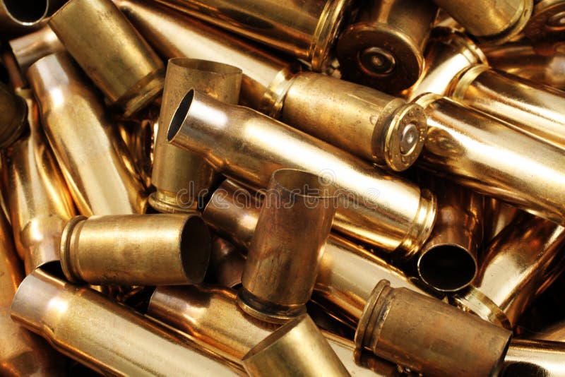 Spent Brass stock image. Image of caliber, target, rimfire - 24080893