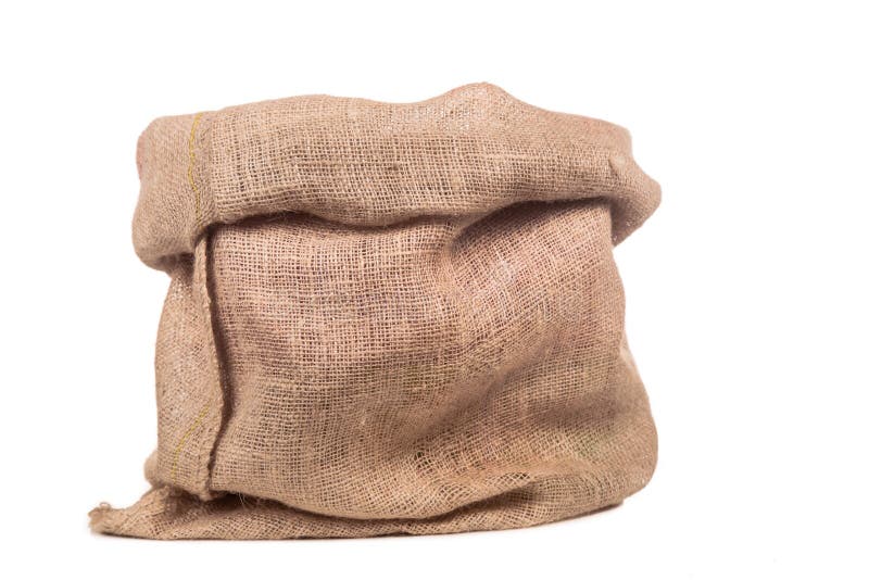 Empty burlap bag or sack stock photo. Image of event - 78249282