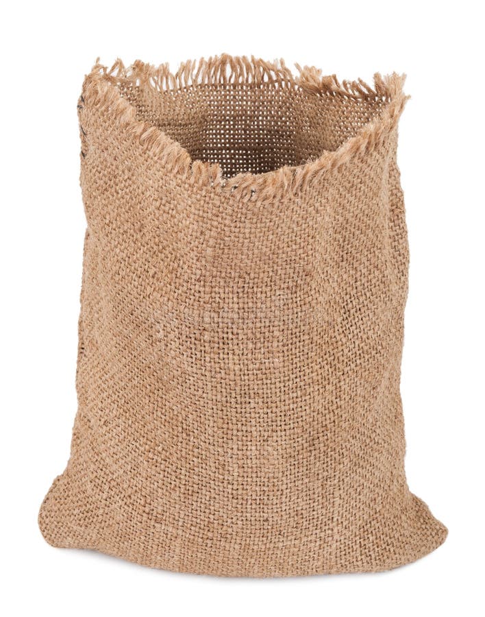 Empty burlap sack stock image. Image of money, sack - 104225851