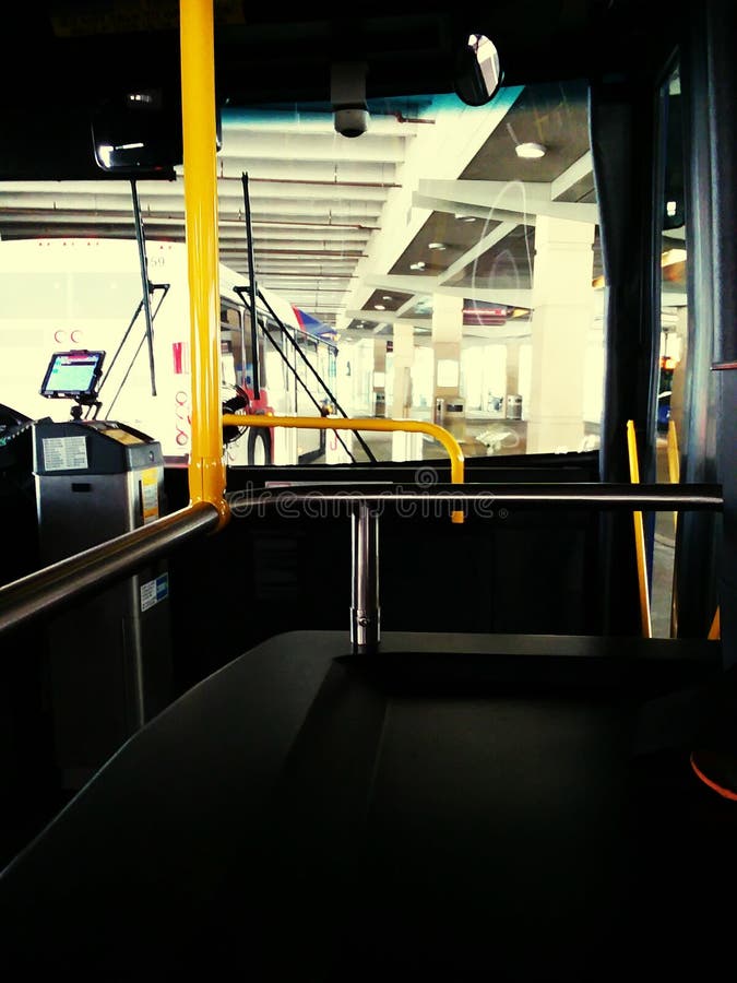 Empty bus stock image. Image of waiting, terminal, driver - 111749737