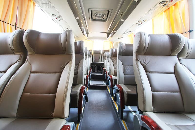 Empty bus interior stock image. Image of inside, coach - 6898659