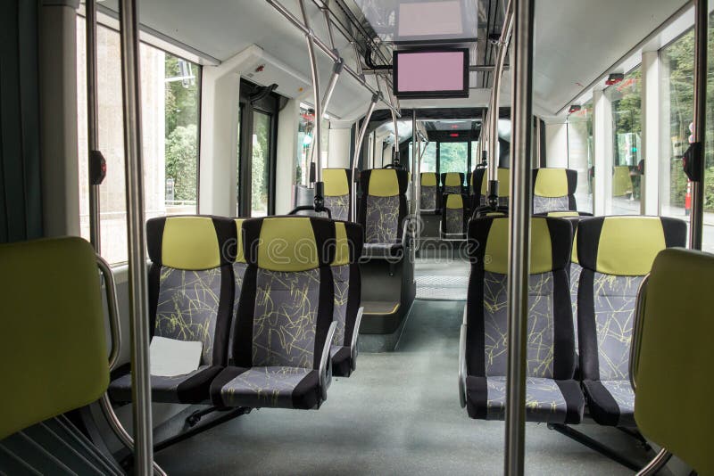 Empty bus interior stock image. Image of passenger, public - 59838135