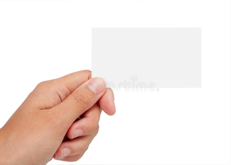 Empty business card stock photo. Image of human, white - 20488928
