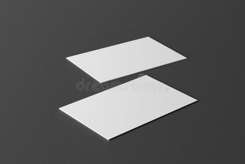 Empty Business Cards, Ad Concept Stock Illustration - Illustration of ...
