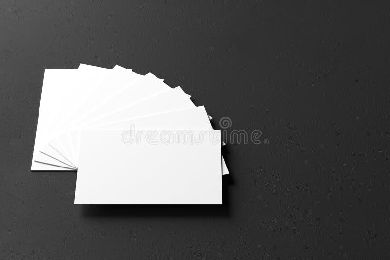 Empty Business Cards, Contact Concept Stock Illustration - Illustration ...
