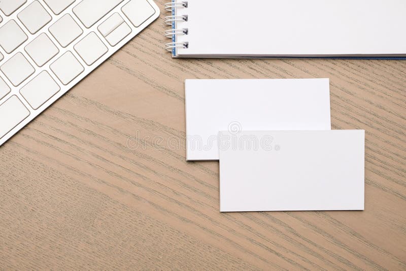Empty business cards stock photo. Image of print, note - 121488506