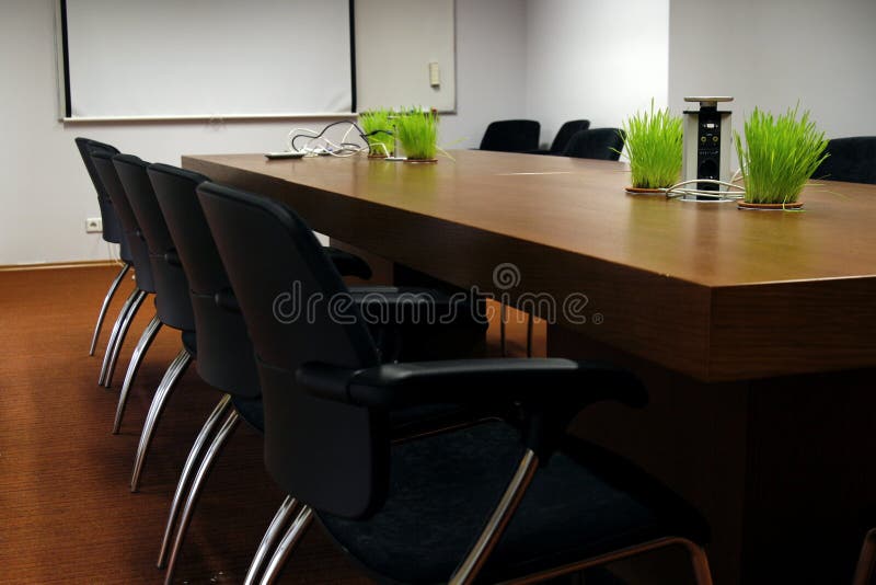 Empty Business Conference Room Stock Image - Image of conference ...