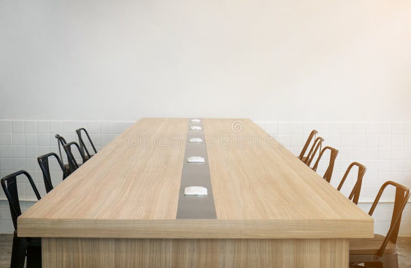 Empty Business Conference Room before Meeting in Sunny Office Stock ...