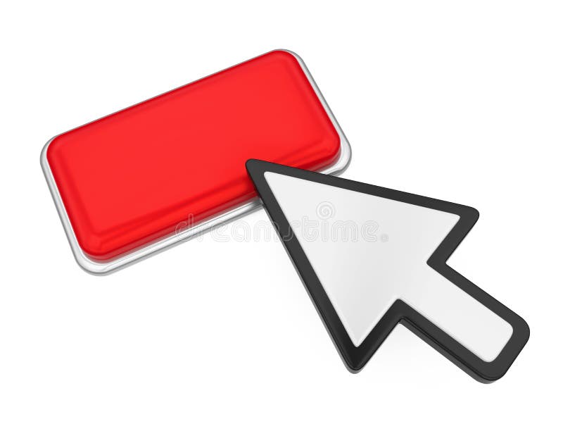 Mouse Cursor Arrow Isolated Stock Illustration - Illustration of ...
