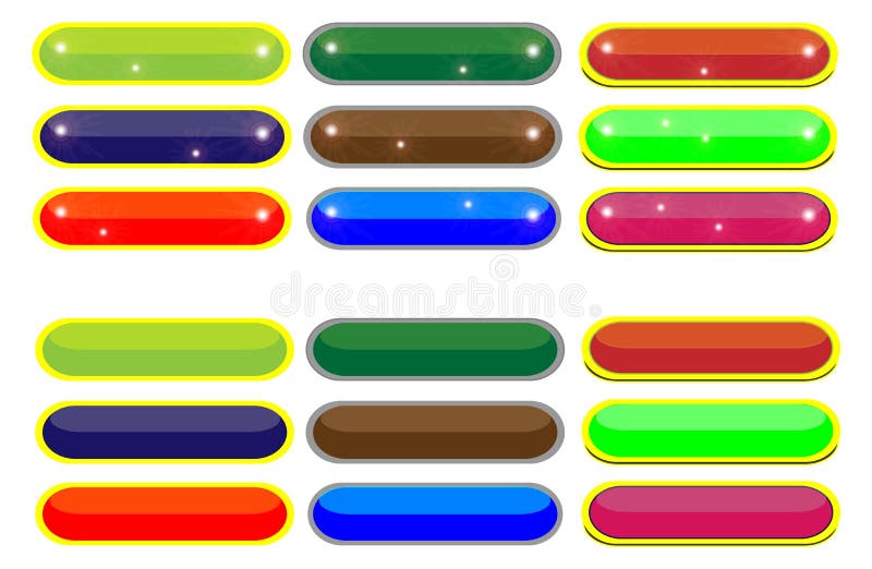 Empty buttons stock illustration. Illustration of icons - 65866813