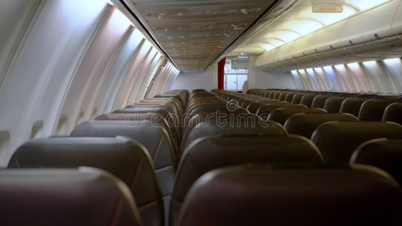 Empty Cabin Cockpit of an Aircraft from the Inside. Pilot Cabin of an ...