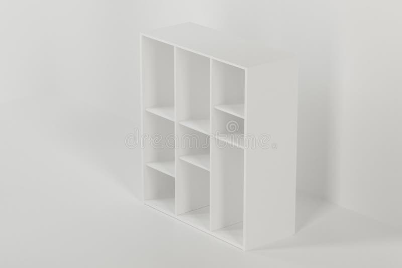 Empty Cabinet with Open Doors. Vector Illustration Stock Vector ...