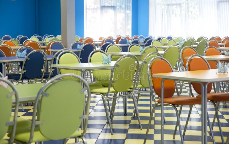 Empty cafeteria stock image. Image of indoors, convention - 39944539