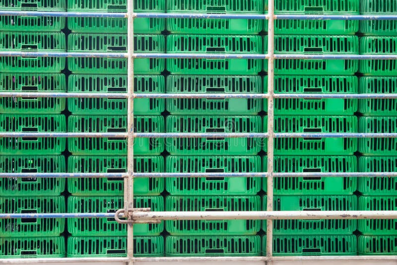 Empty Cage for Chicken Transport Stock Image - Image of cargo, chicken ...