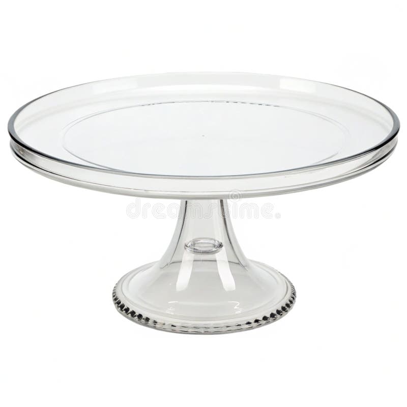 Empty Cake Stand Isolated on Transparent Background Stock Illustration ...