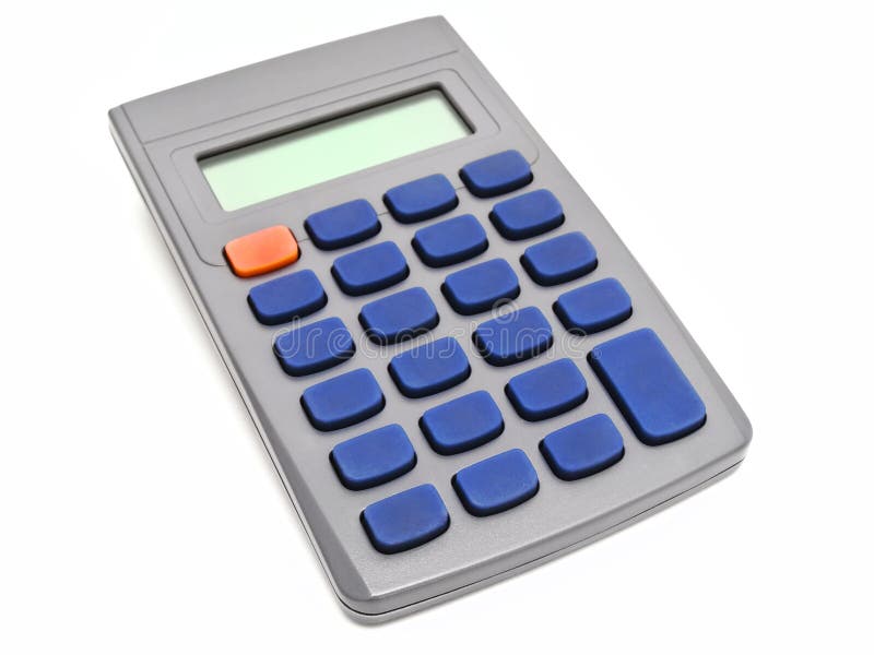 Calculator With Empty Display Stock Photo - Image of mathematics ...