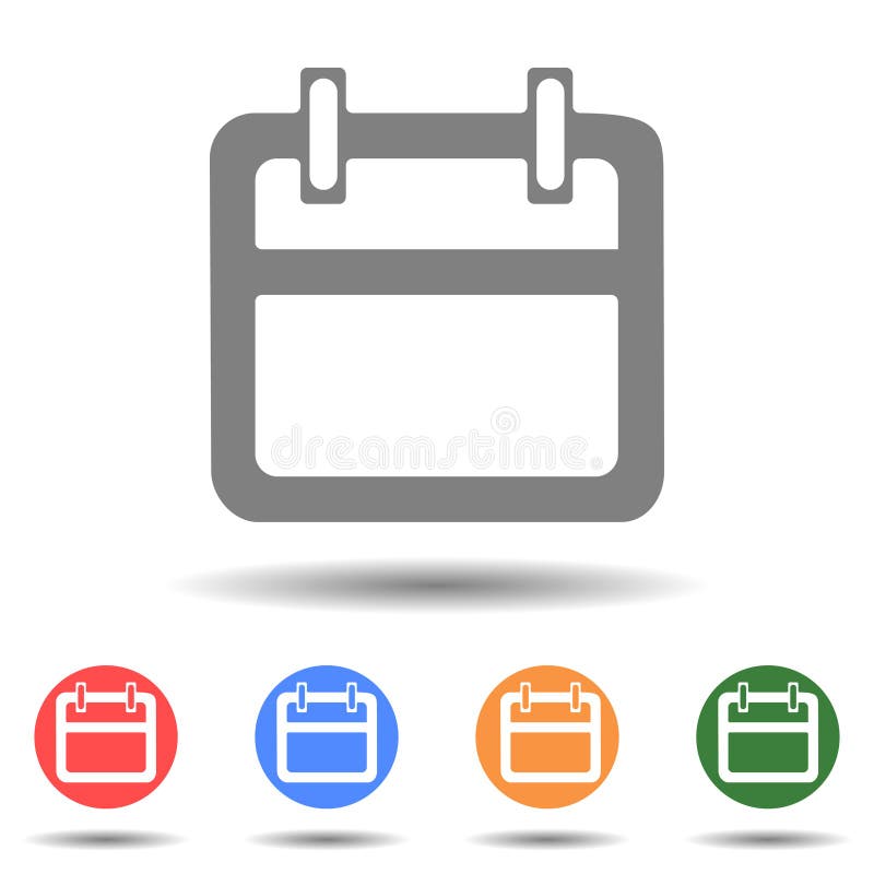 Empty calendar design stock illustration. Illustration of calendar ...