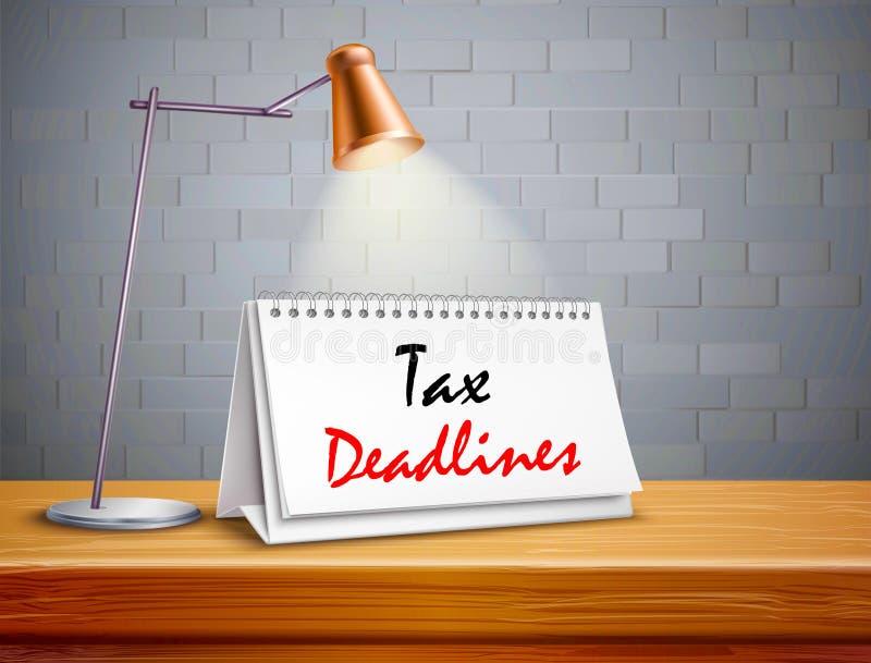 Deadline tomorrow. stock illustration. Illustration of hand - 215288661