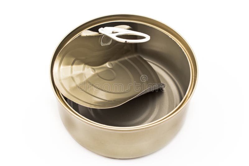 Empty Can Isolated on White Stock Image - Image of metal, cans: 61129855