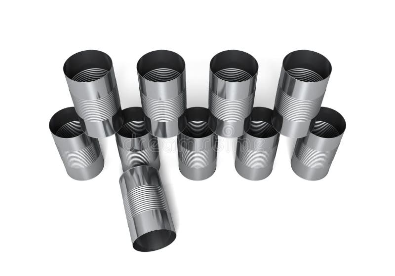 Empty Cans stock illustration. Illustration of product - 10467517