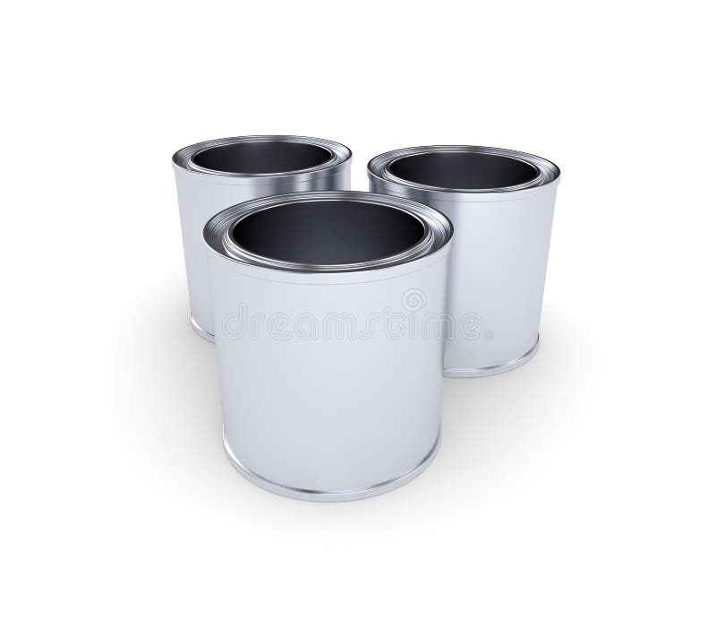 Empty cans stock illustration. Illustration of white - 14201483