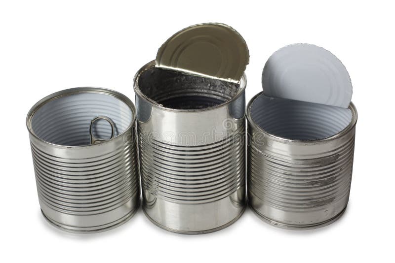 Empty cans stock image. Image of cylinder, open, shiny - 29400487