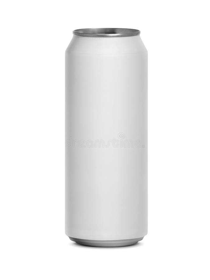 Empty Cans Isolated on a White Background Stock Photo - Image of ...
